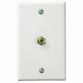 Coaxial Cable Wall Plate, White - Wyalusing, PA - C.C. Allis & Sons