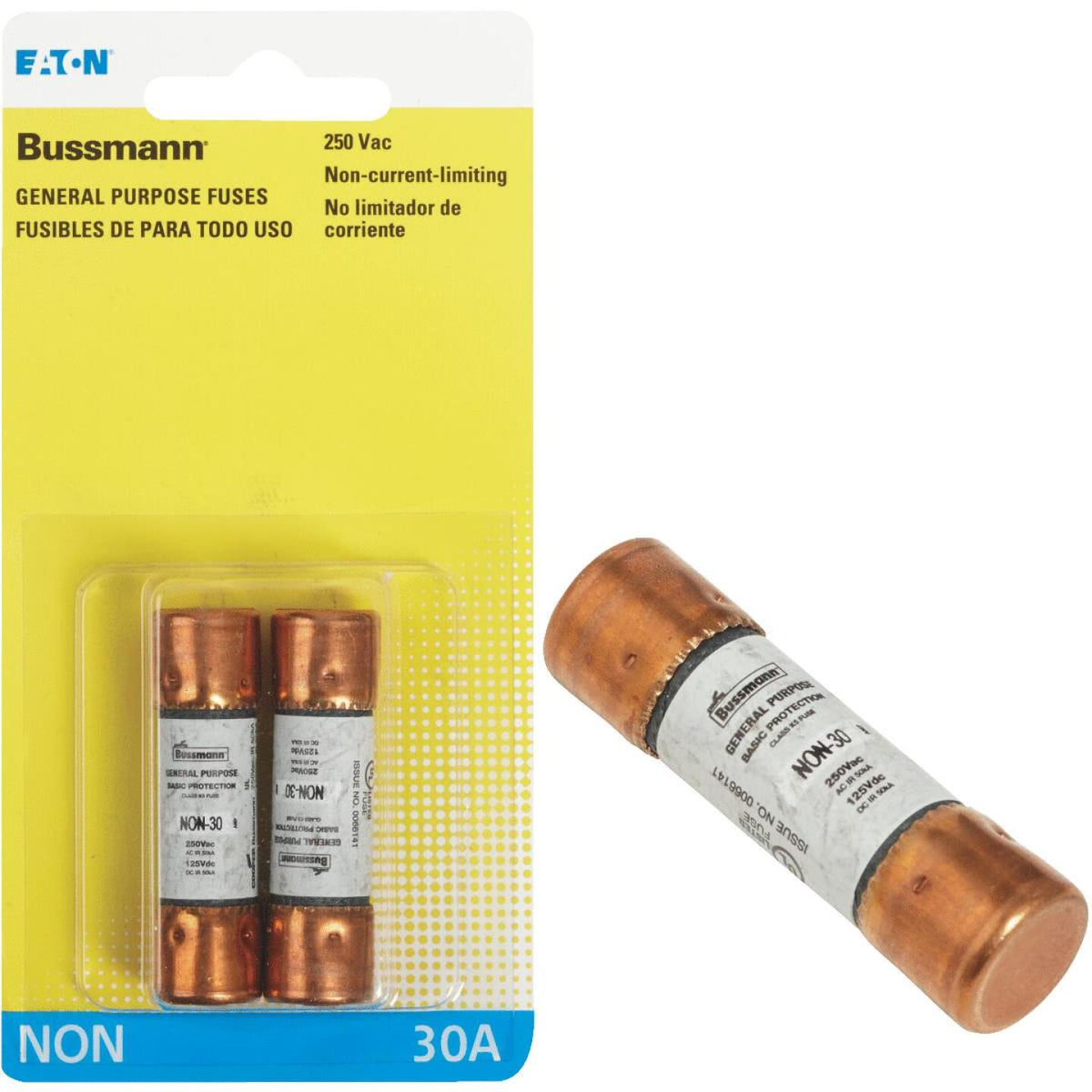 Bussmann 30A NON Cartridge General Purpose Cartridge Fuse (2-Pack ...